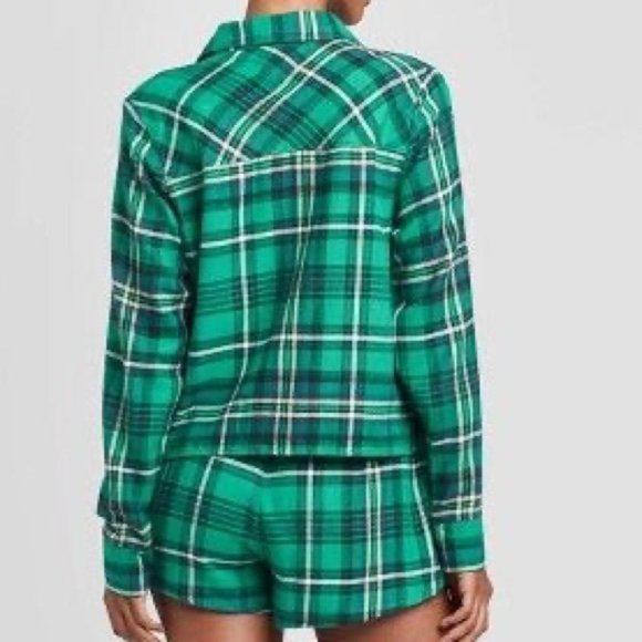 Colsie | Intimates & Sleepwear | Plaid Flannel Notch Collar Pajama Set ...